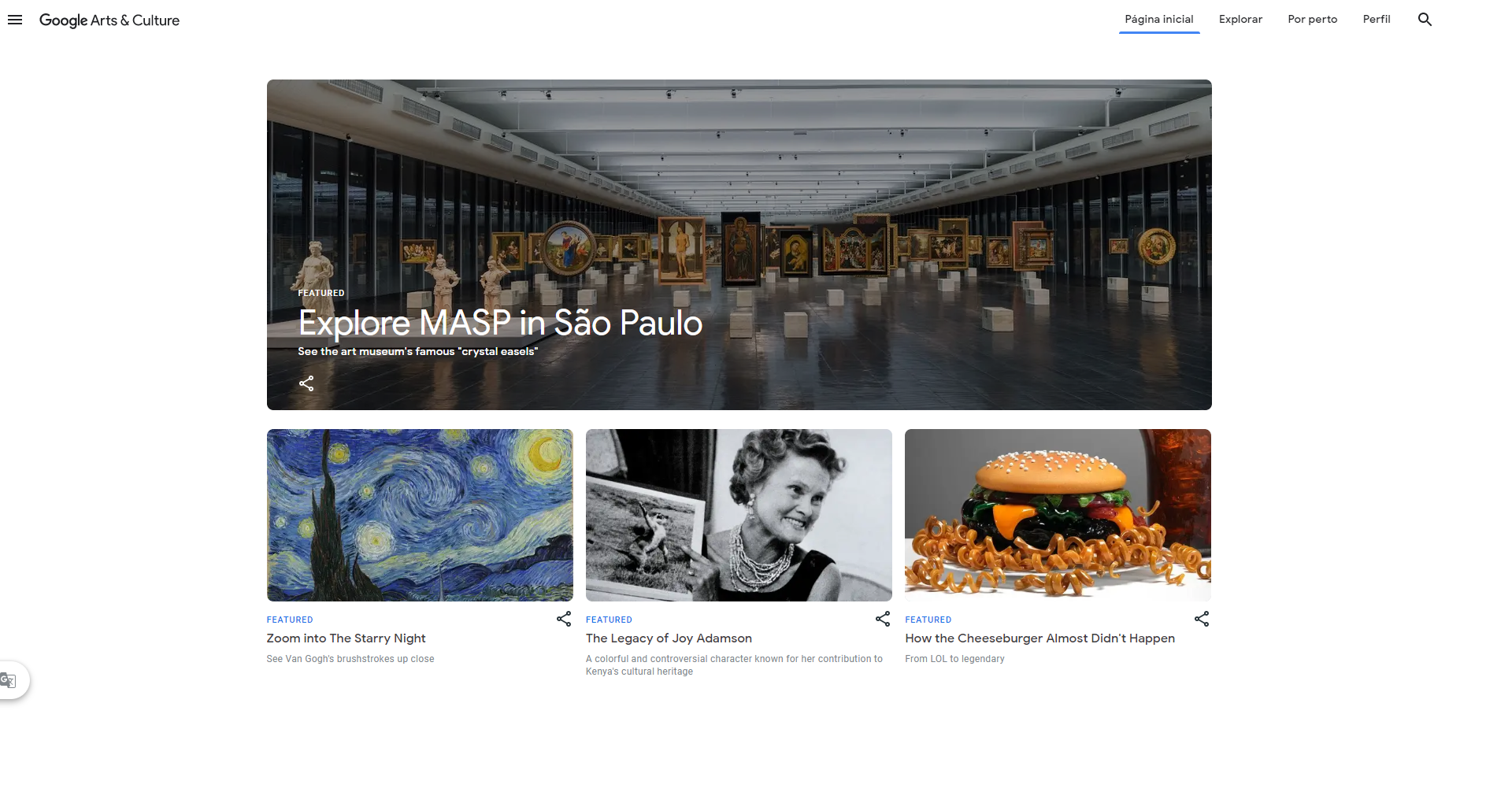 Google Arts & Culture: plataforma tecnológica torna a arte mais acessível