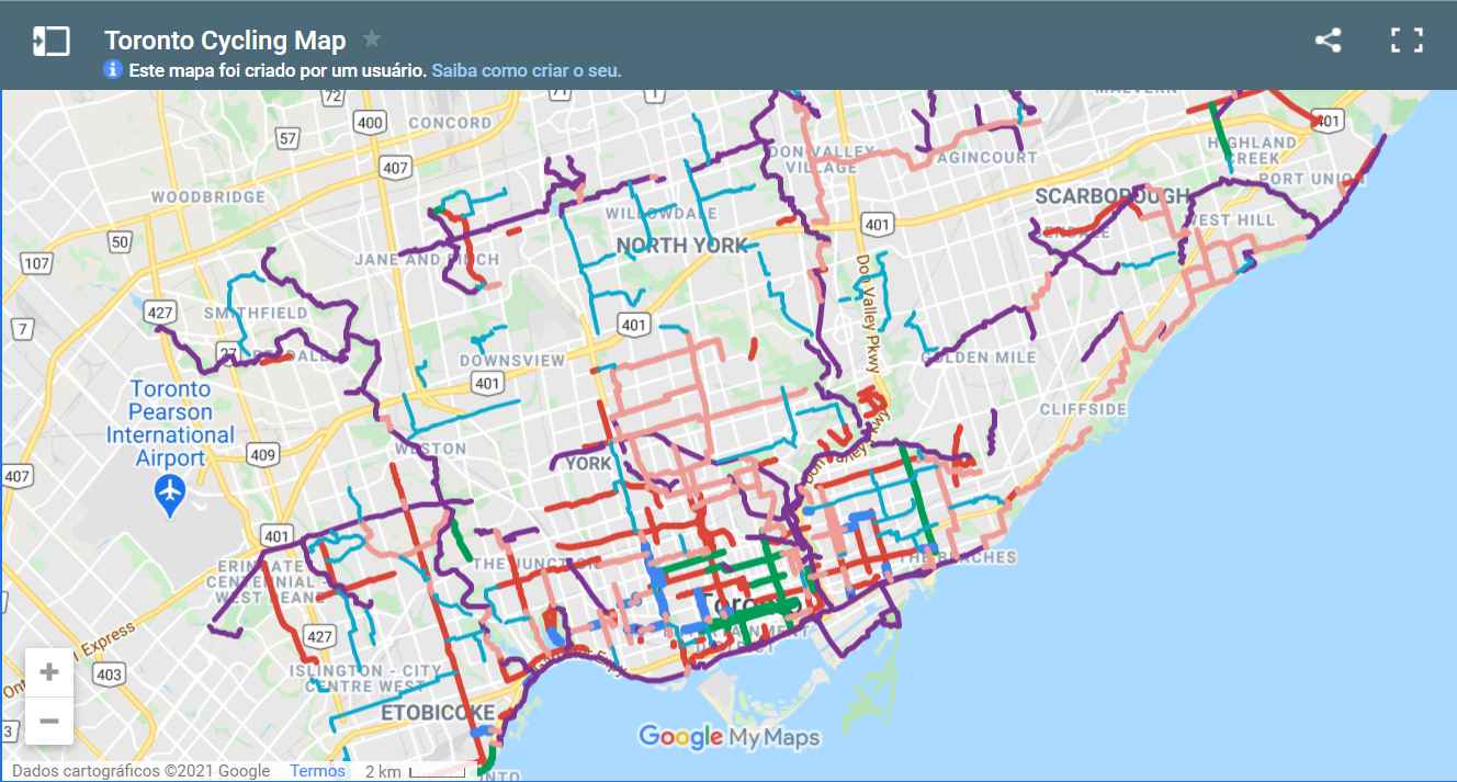 The bike em toronto: infraestrutura, conexão e cidadão informado